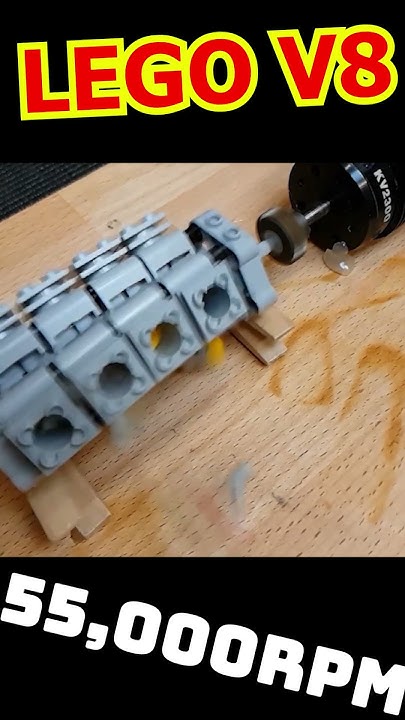 lego v8 engine to 55.000rpm (BOOM) - YouTube