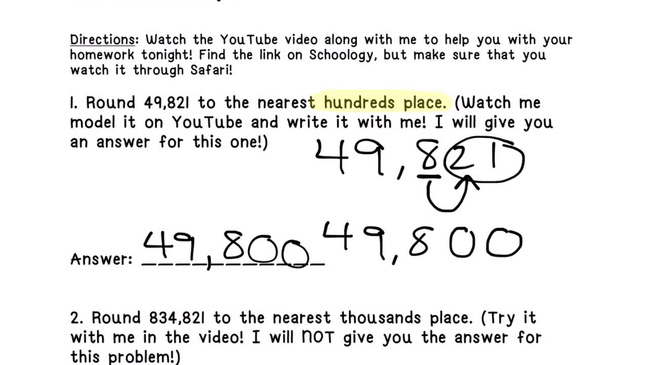 4.NBT.3 Rounding - YouTube