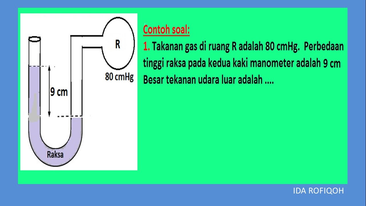 TEKANAN ZAT GAS: BAROMETER, MANOMETER - YouTube