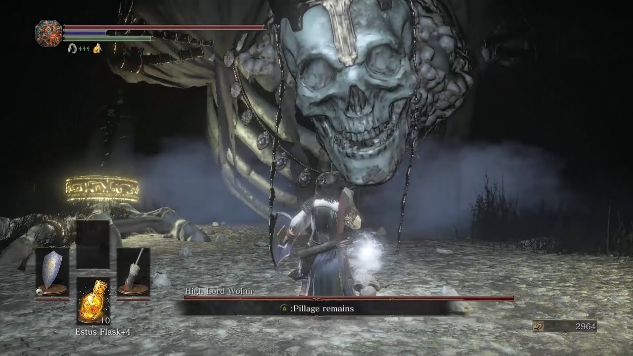 Big Nope Skeleton - High Lord Wolnir - Dark Souls 3 boss fights - YouTube