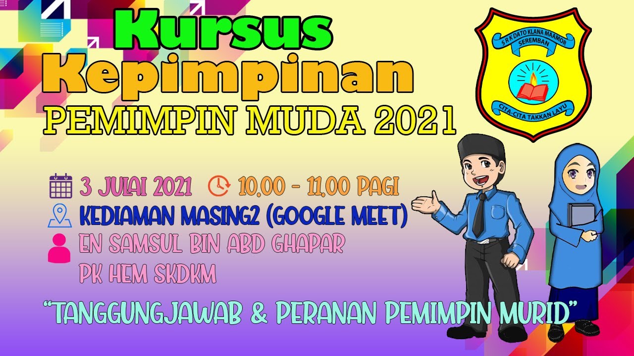 KURSUS KEPIMPINAN PEMIMPIN MUDA SKDKM "TANGGUNGJAWAB DAN PERANAN ...