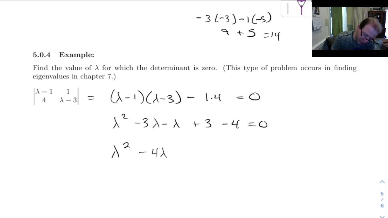 a3 1 7 solve for lambda - YouTube