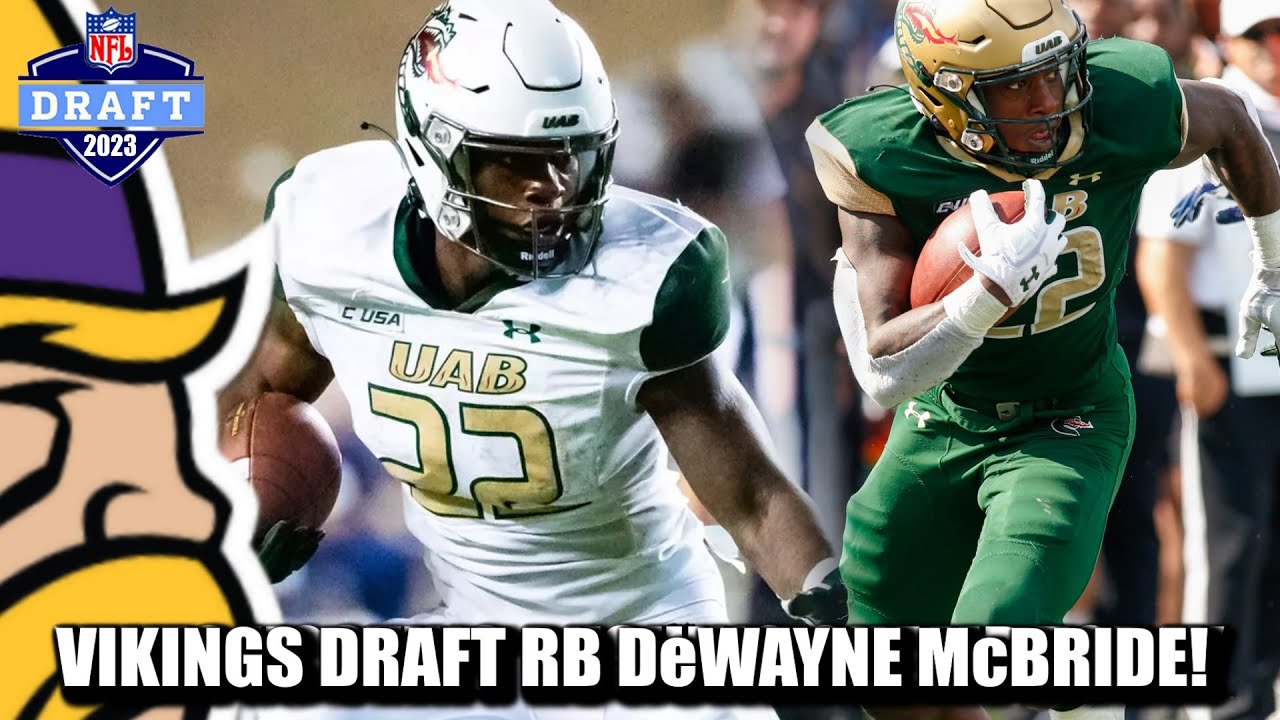 Minnesota Vikings Draft UAB RB DeWayne McBride: 7th Round, Pick #222 ...