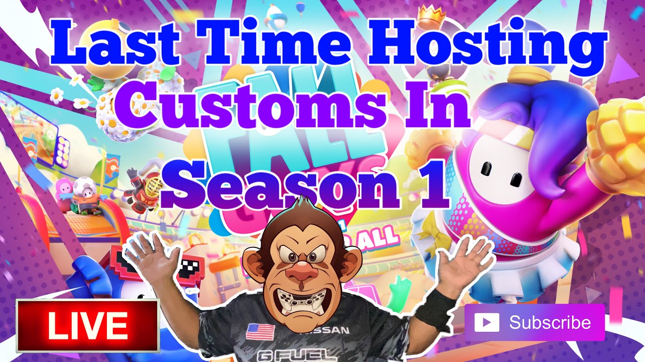 🔴 Fall Guy Live: Last Day Of Season 1 Customs With Viewers! - YouTube