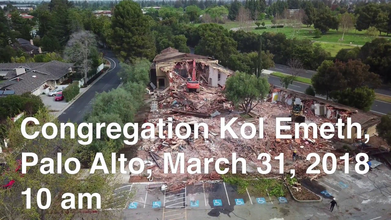 Congregation Kol Emeth (demolition) 2018-03-31 (4K) - YouTube