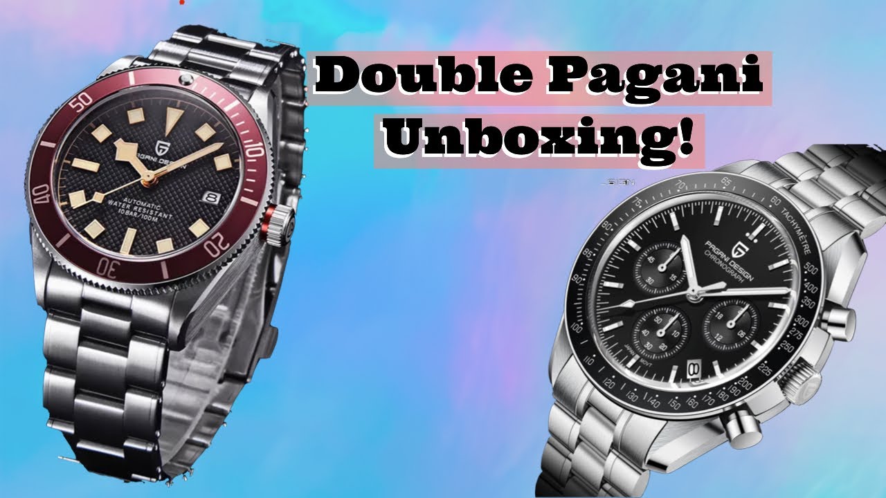 Double Pagani Design / AliExpress Unboxing! Omega Speedmaster & Tudor ...