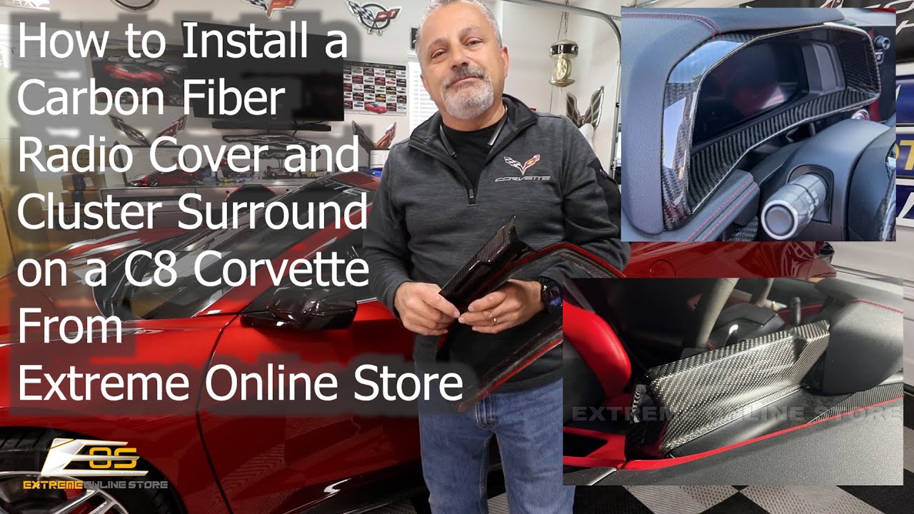 How to Install a Carbon Fiber Radio Cover and Cluster Surround on a C8 ...