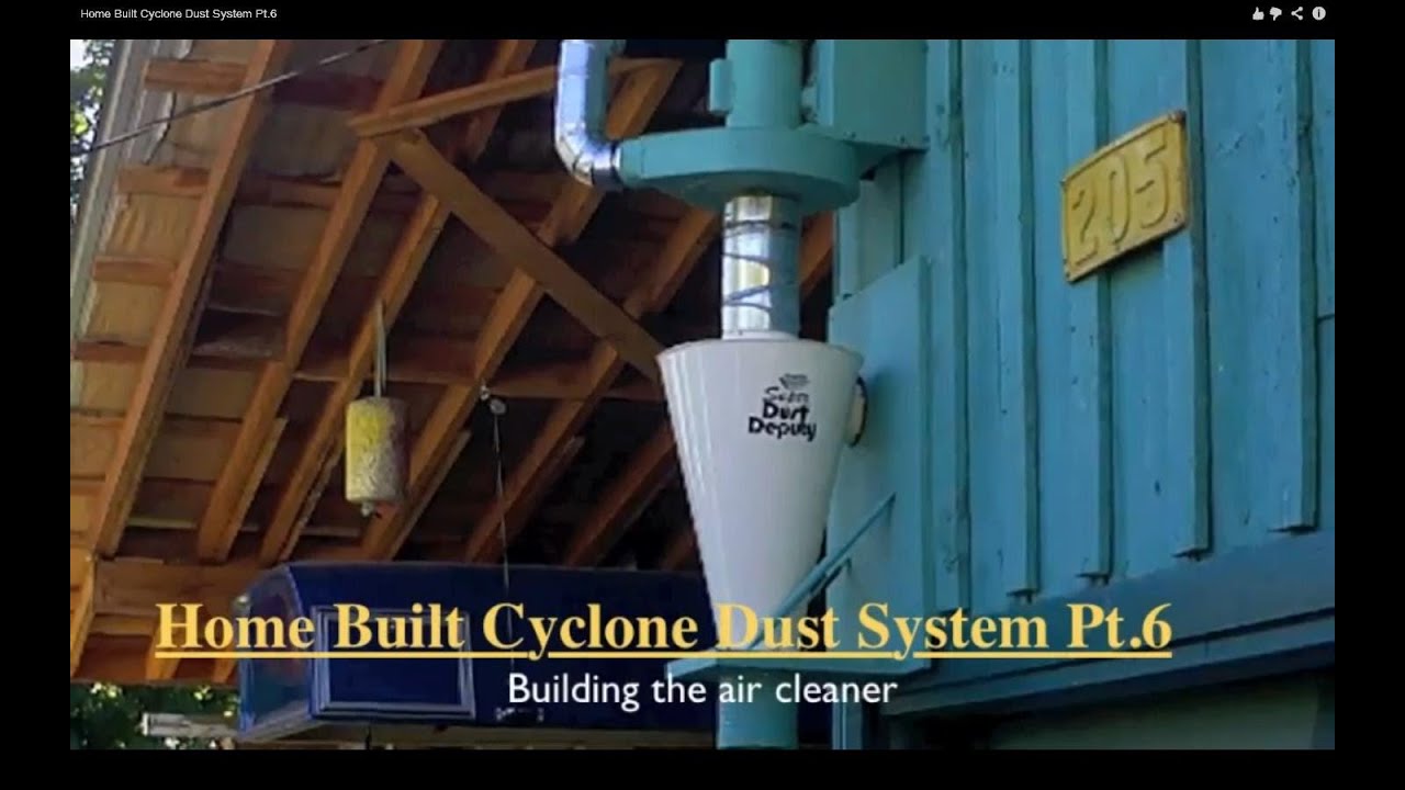 Home Built Cyclone Dust System Pt.6 - YouTube