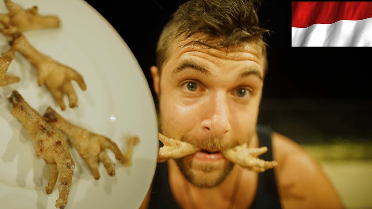 Canadians try Indonesian Food (Durian and Chicken Feet Challenge) - YouTube