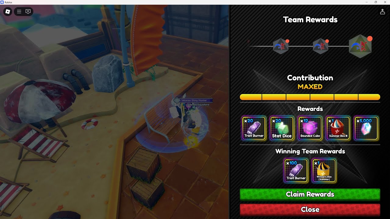 Claiming all the team rewards in the ASTDX Summer event - YouTube