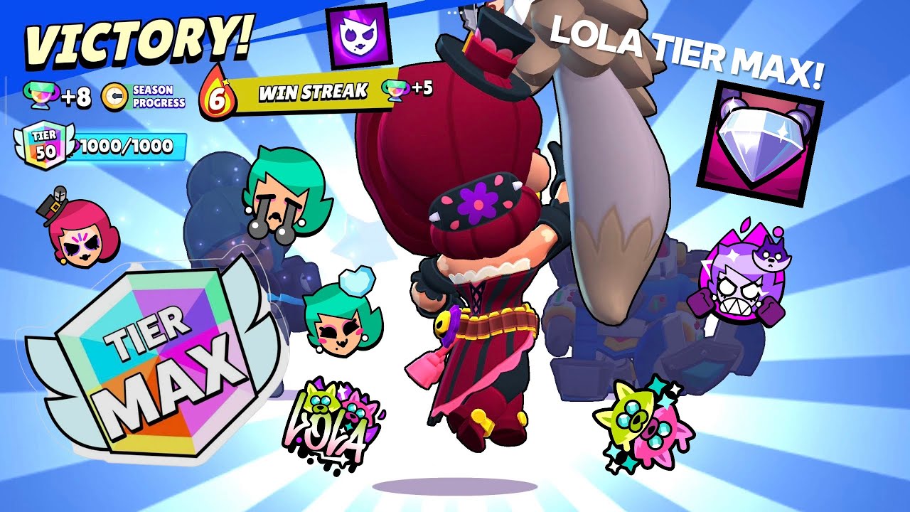LOLA🦊 TIER MAX ON BRAWL STARS | bersaxe - YouTube