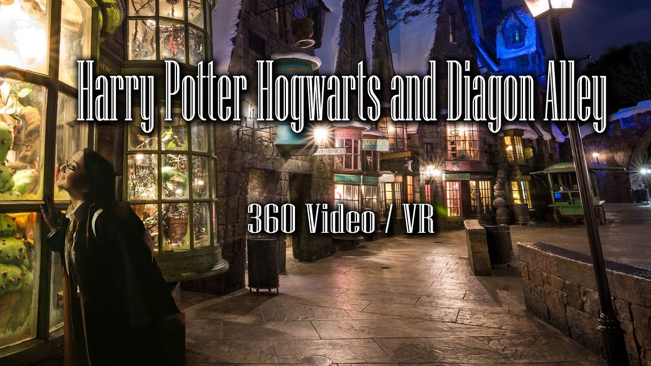 360 Video 4K of Harry Potter Hogwarts and Diagon Alley VR Video Love ...