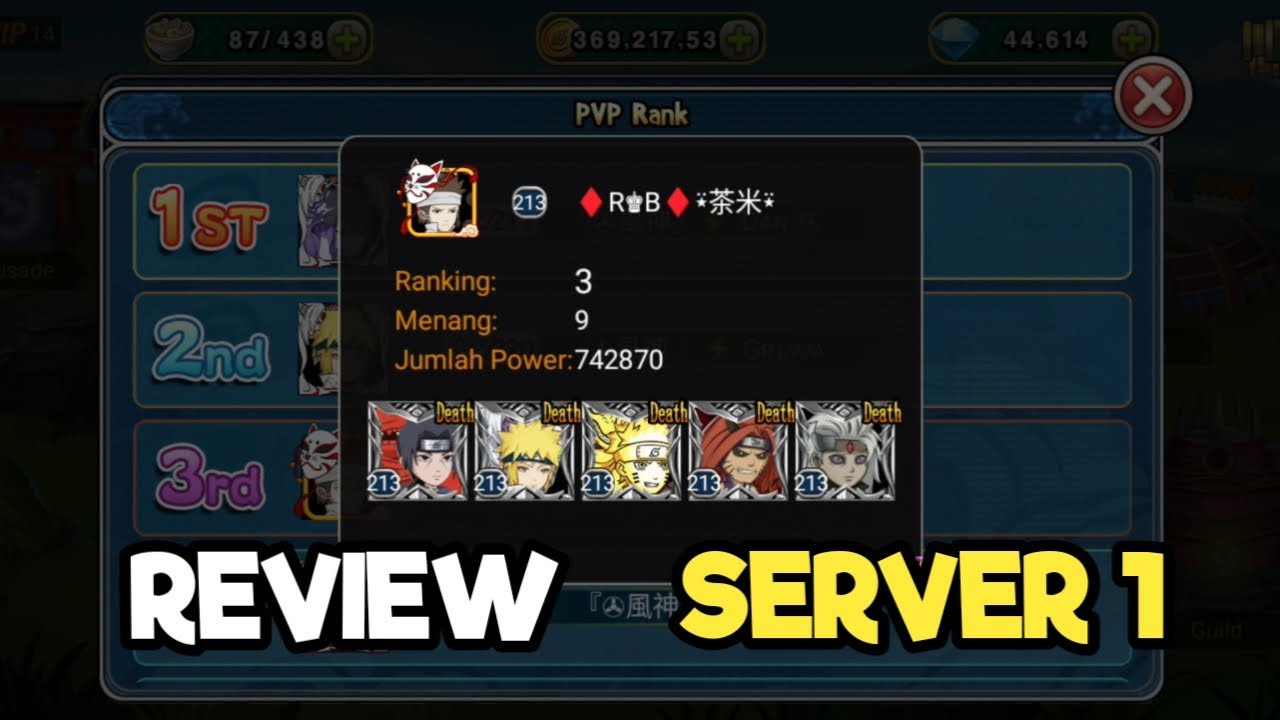 REVIEW SERVER 1 ABIS MERGE + RENCANA NEW SERVER ( Ninja Rebirth ) - YouTube
