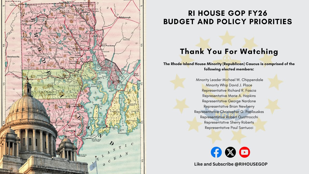 RI House GOP FY26 - Budget and Policy Priorities (B) - YouTube