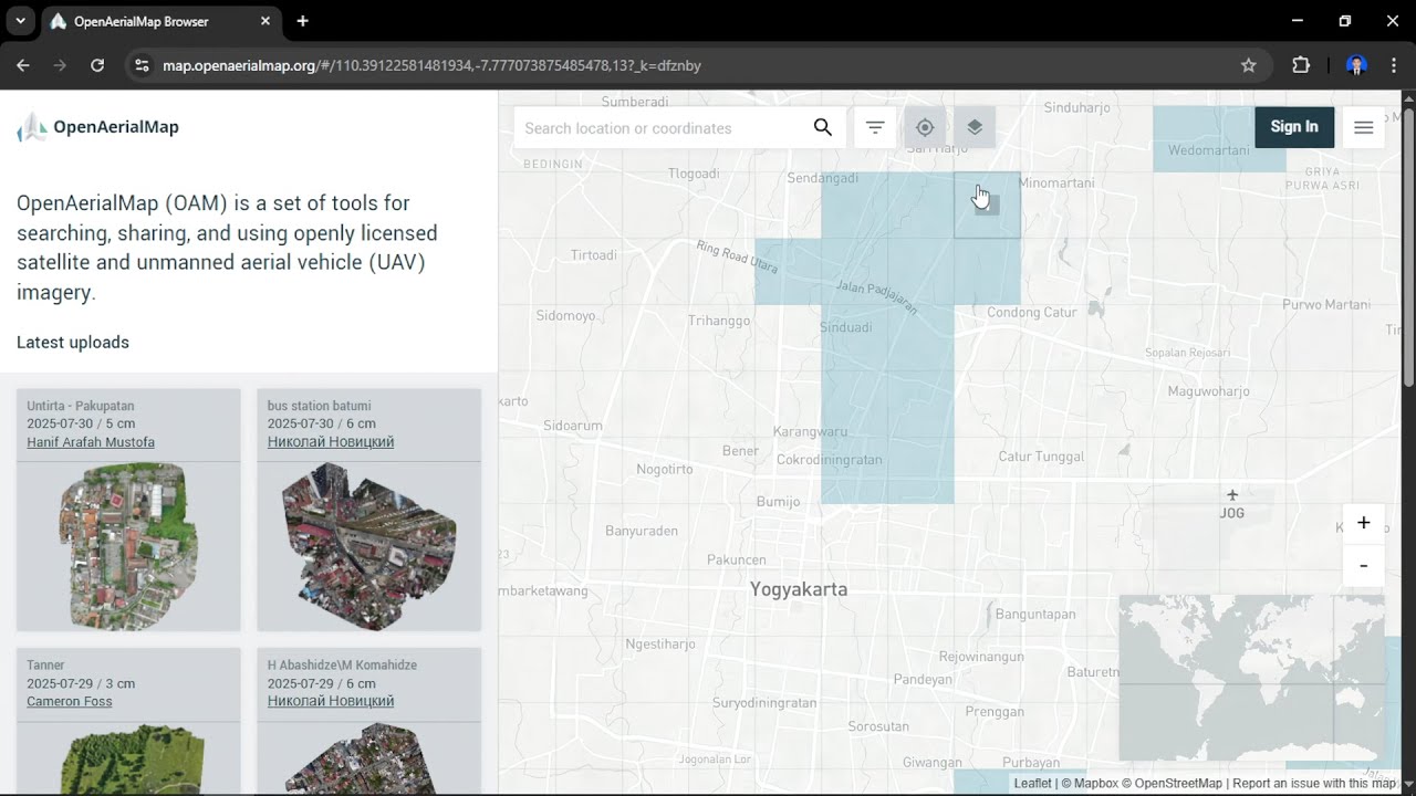 Website Penyedia Data Foto Drone Gratis | Open Aerial Map - YouTube