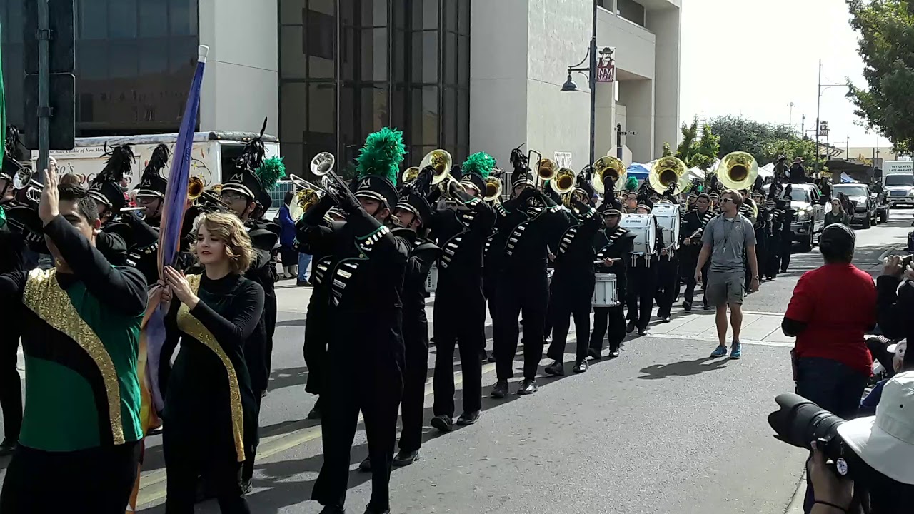 NMSU band on parade - YouTube