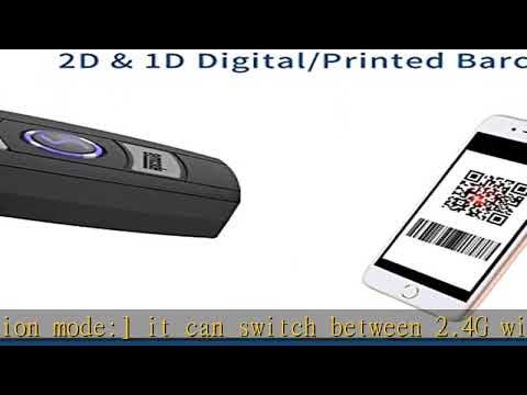 Mini 2D Portable Handheld Bluetooth Barcode Scanner Wireless 2.4G & USB ...