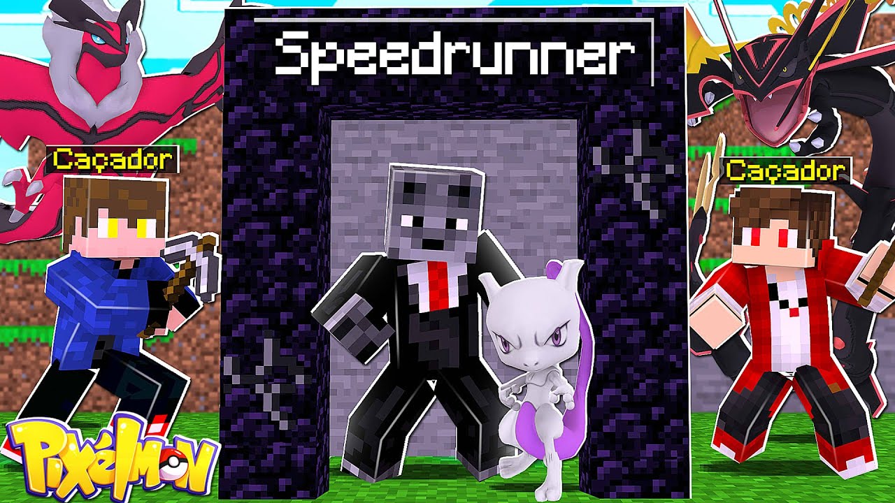 Minecraft Pixelmon Manhunt (1 Speedrunner VS 2 Caçadores) Mas meu ...
