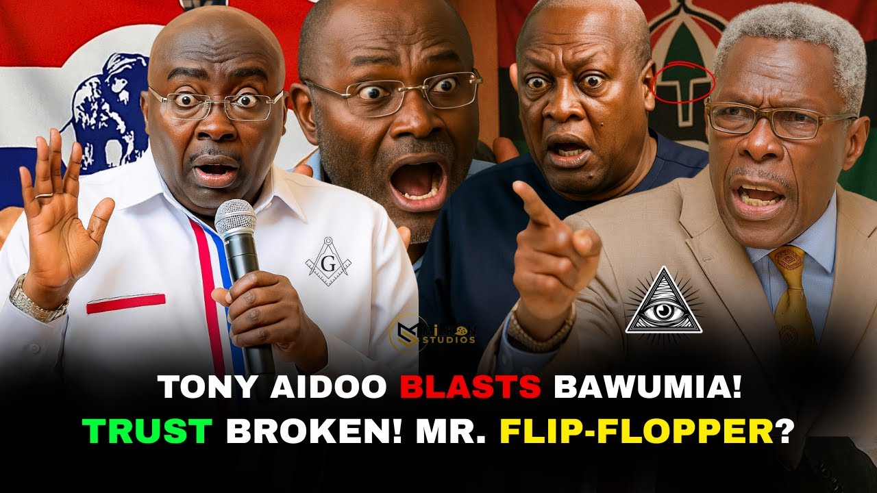 Eish Bawumia In Big Trouble, Can He Be Trusted? NDC’s Tony Aidoo in Blast! Calls Him Mr.Flip ...