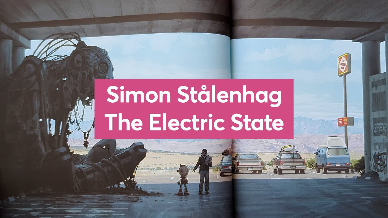 Simon Stålenhag - The Electric State (ASMR Book Flip Through) - YouTube