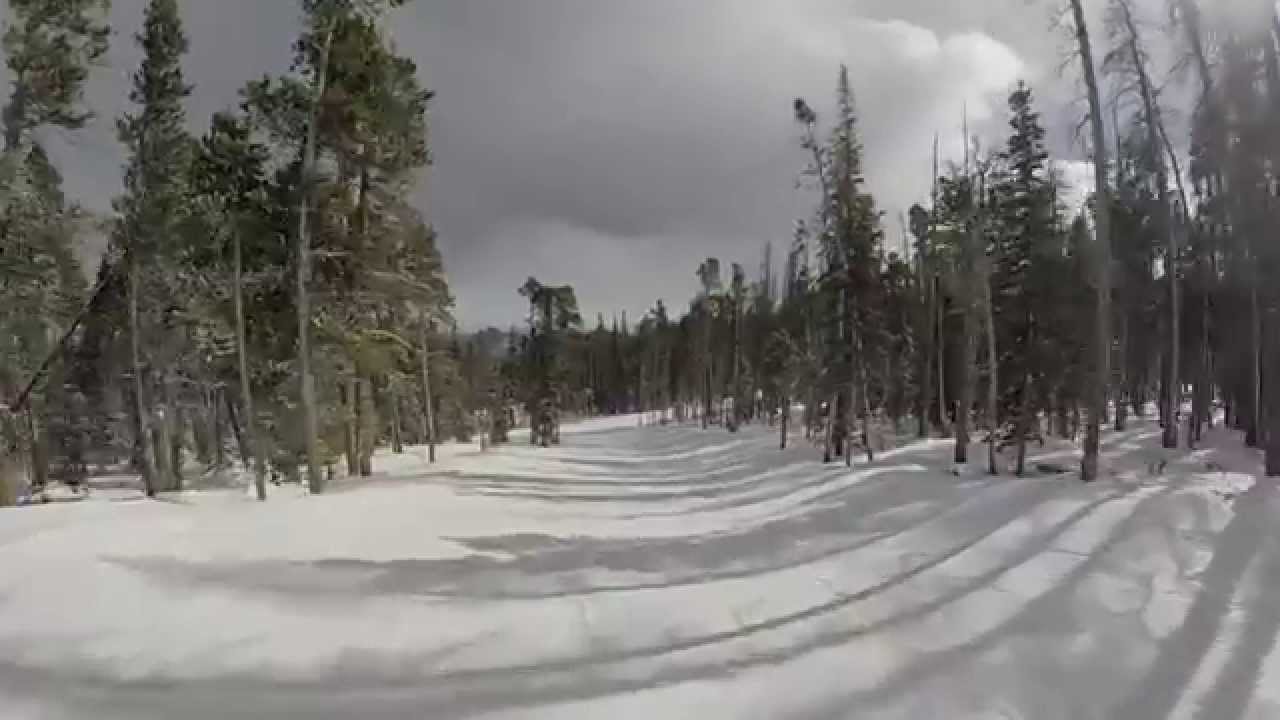 Eldora Mountain Resort - skiing intermediate runs - YouTube