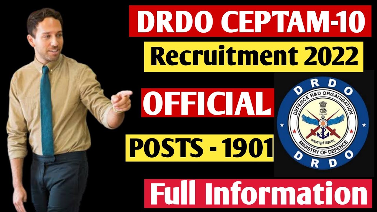 DRDO CEPTAM-10 Full Notification 2022|DRDO CEPTAM-10 New Vacancy|DRDO ...