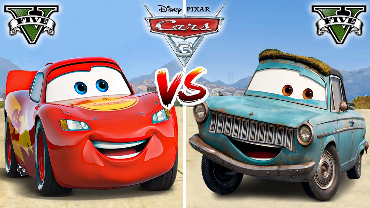 Lightning McQueen VS Rusty Rust-eze (Disney Cars) in GTA 5 - WHO IS ...