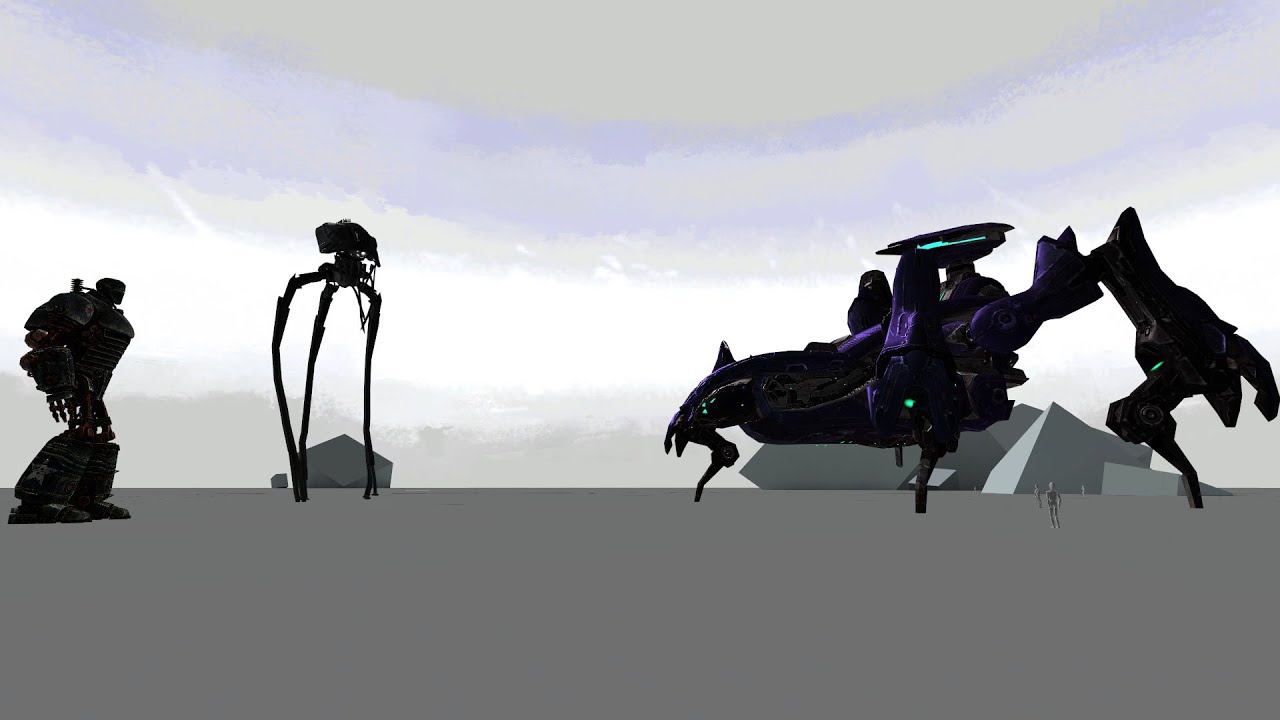 Gmod: Tripod vs Liberty Prime vs Scarab - YouTube