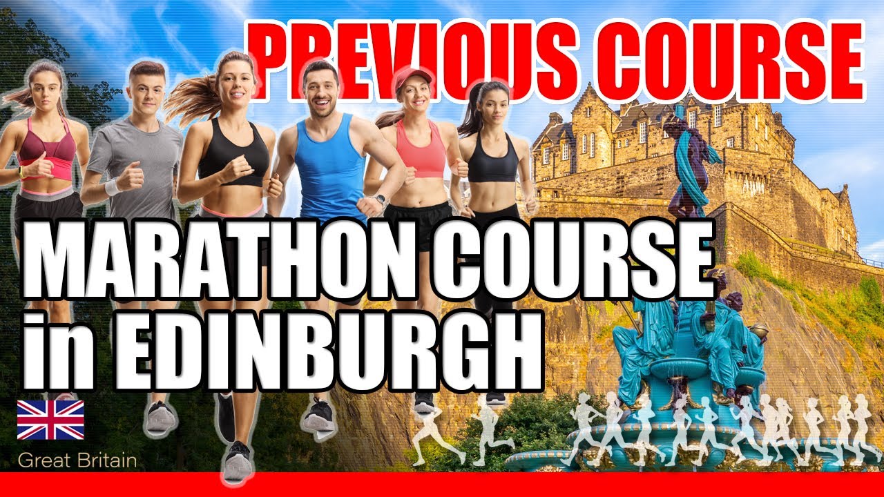 Marathon course at Edinburgh Marathon - YouTube