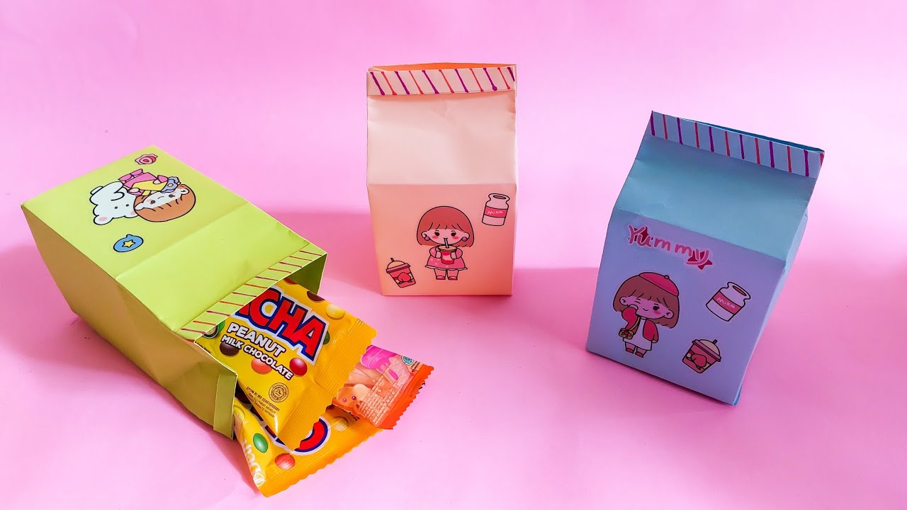 DIY Paper Gift Bag | Paper Box Packaging | Paper Box Making - YouTube