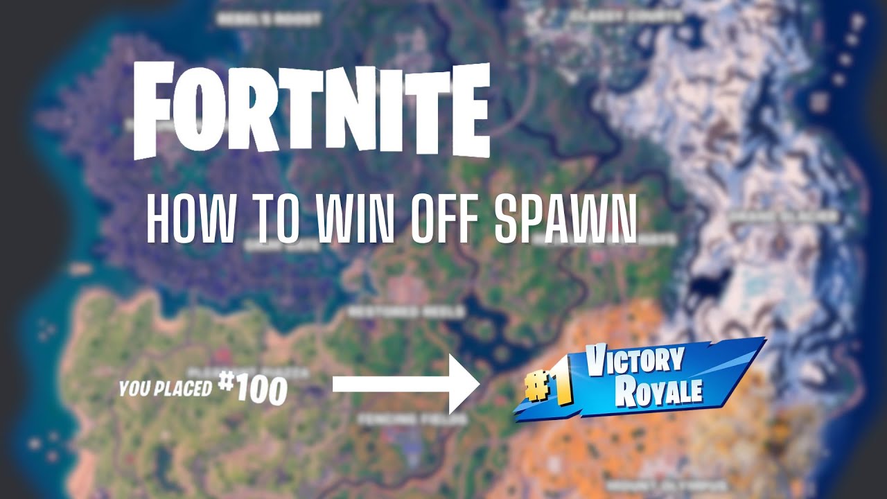 How to win off spawn in FORTNITE - YouTube