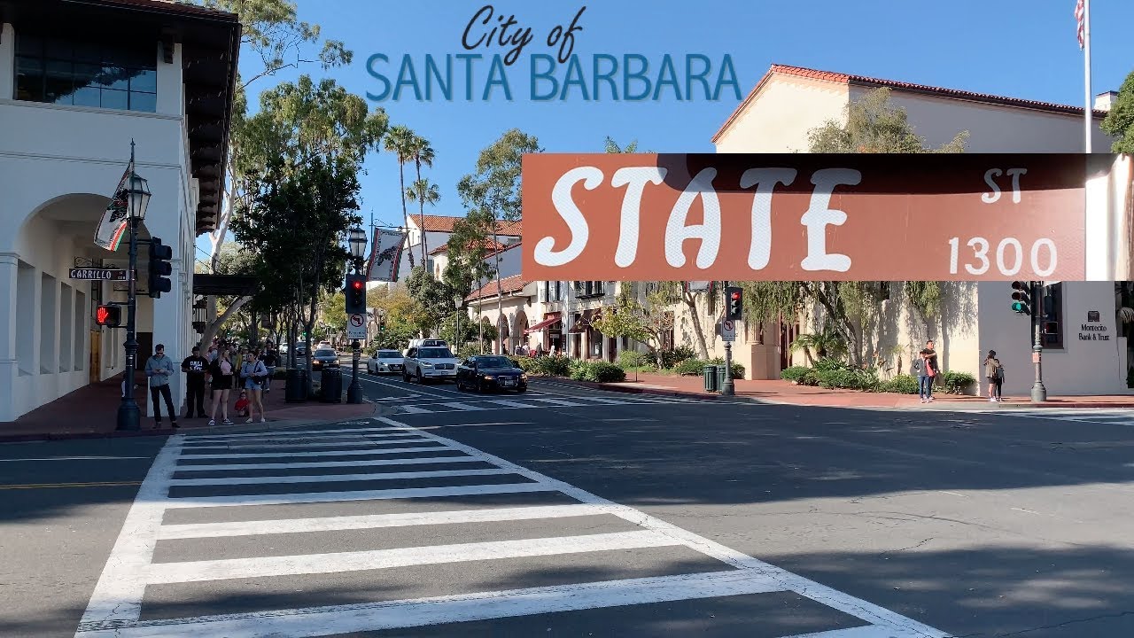 Exploring State St in Santa Barbara California - YouTube