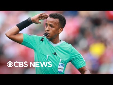 Somali referee was talking to \