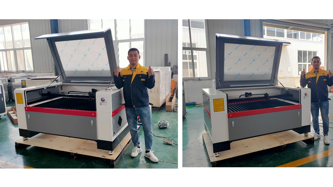 co2 laser cutting machine with EFR RECI 150w installation and for ...