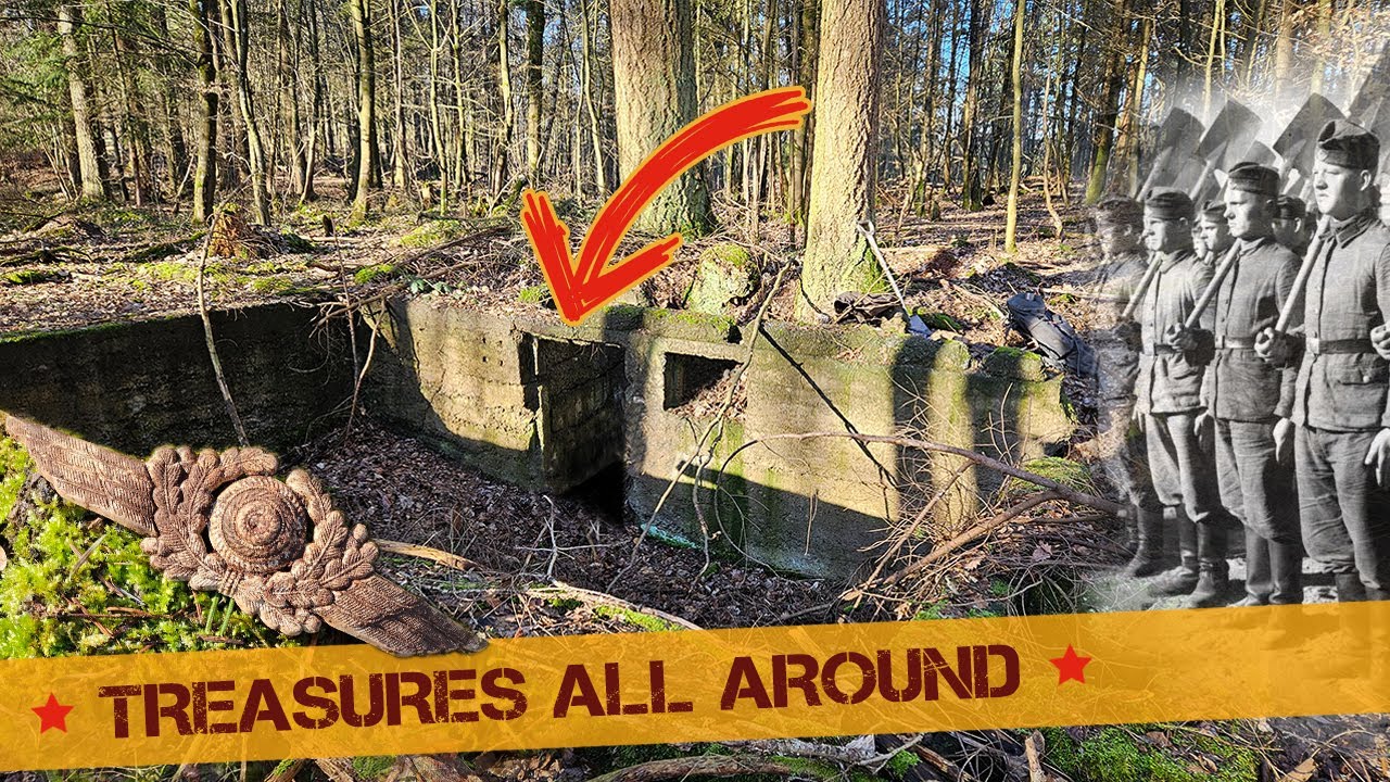 SECRET ROOM discovered at WW2 Barrack Foundations! - YouTube