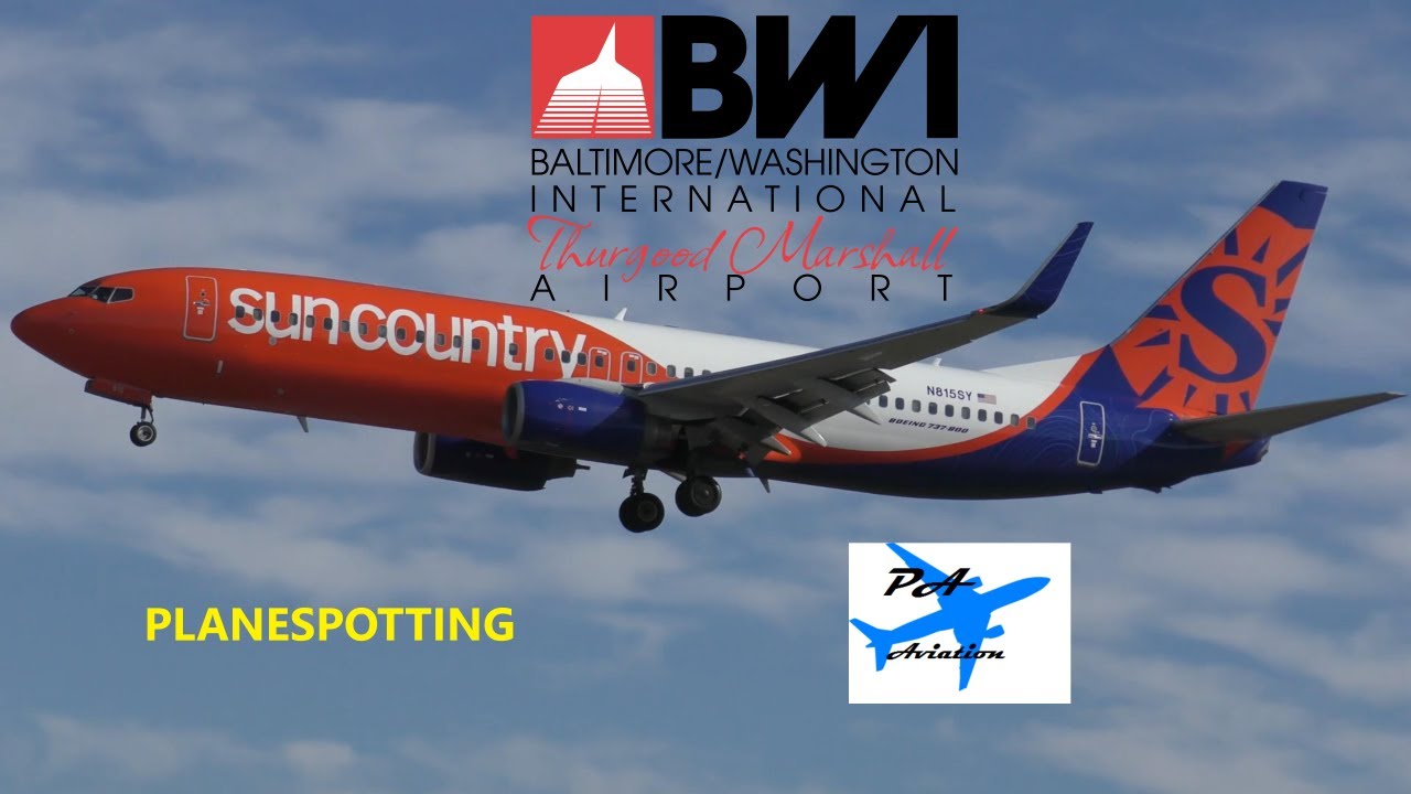 Baltimore-Washington Airport morning arrivals (BWI) - YouTube