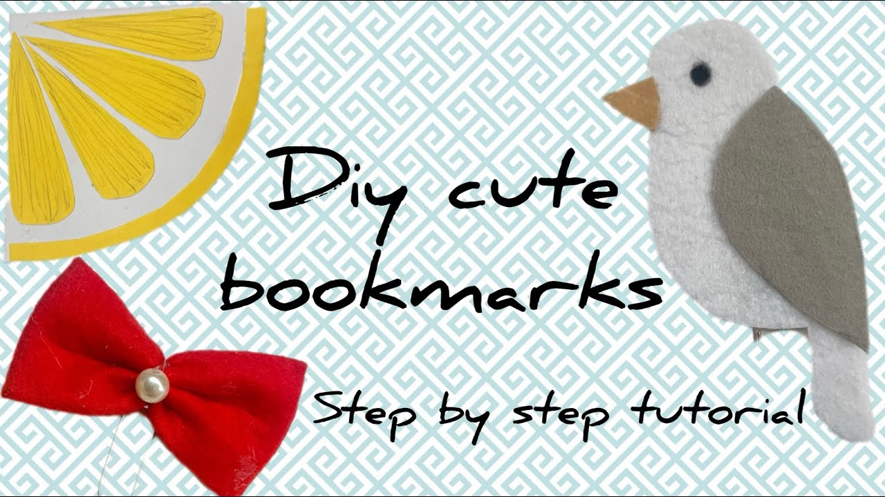 Diy cute bookmarks | super easy & fun | step by step tutorial for ...