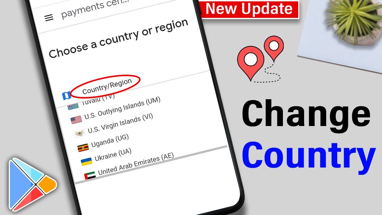 How To Change Country In Google Play Store | Playstore Location Change ...