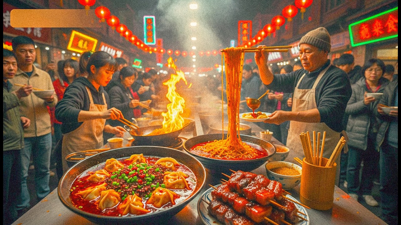 🔴 LIVE: Harbin Street Food Marathon on Hongzhuan Street | Oily ...