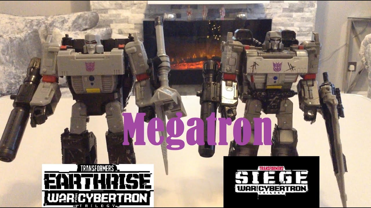 Transformers Earthrise Megatron and Siege Megatron comparison - YouTube