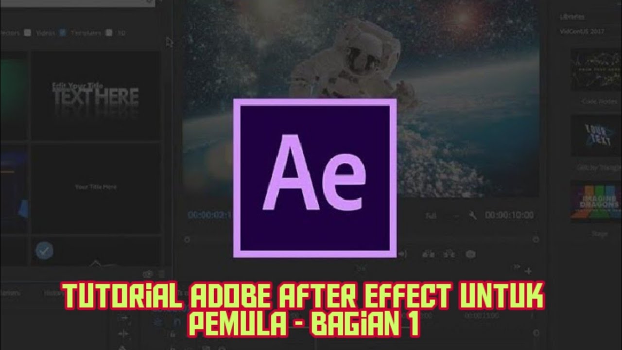 Tutorial Adobe After effect untuk pemula - Bagian I - YouTube