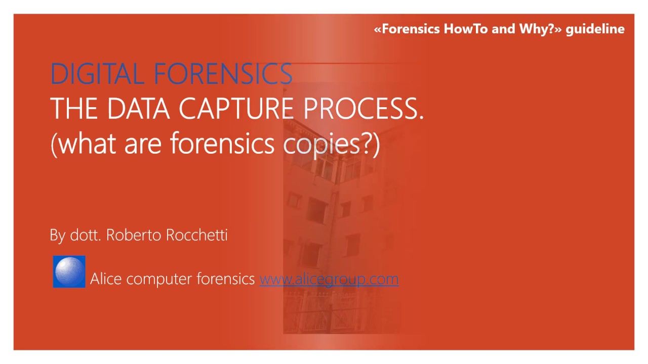 FORENSICS COPY - DIGITAL FORENSICS DATA CAPTURE PROCESS - YouTube