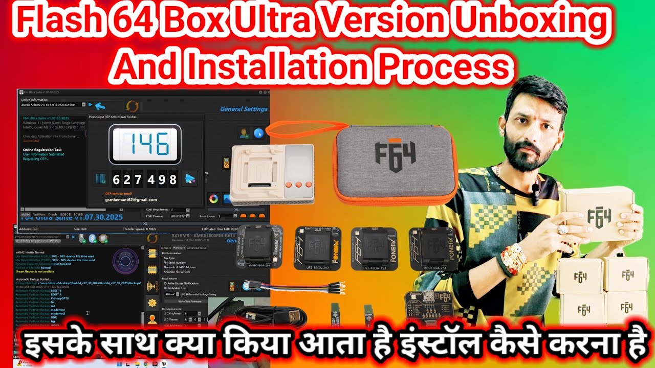 Flash 64 Ultra Version Unboxing And Installation Activation Process ...
