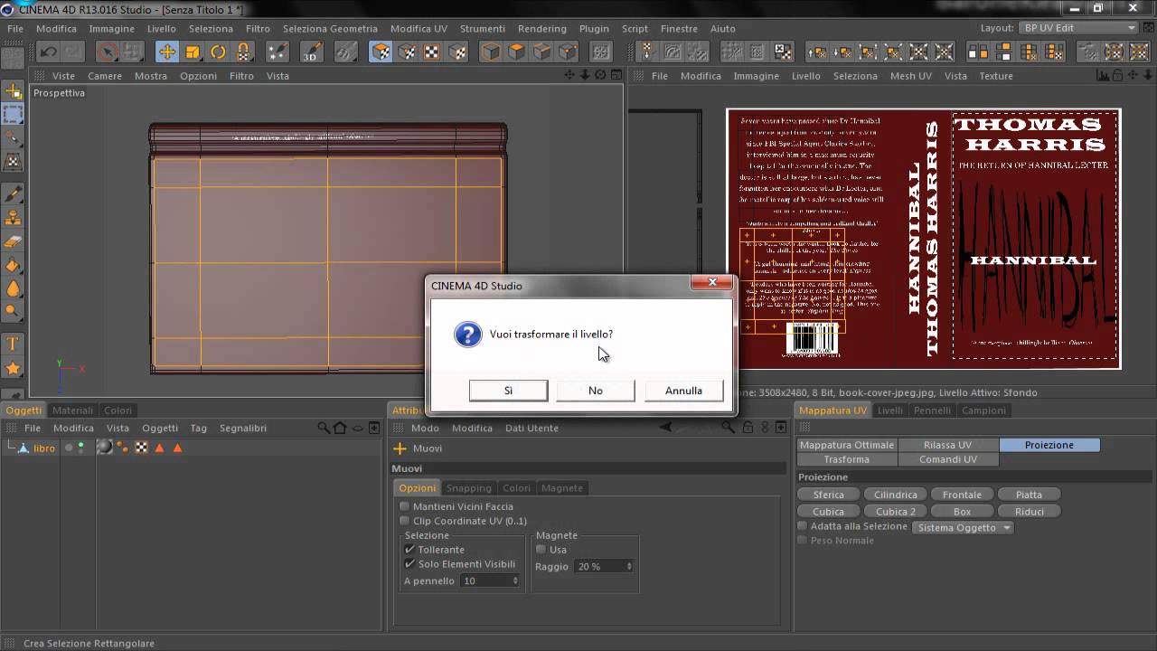 Mappare la UV Map con C4D - YouTube