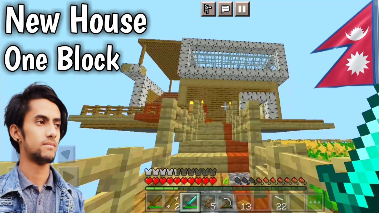Nepali Minecraft || New House in Minecraft One Block . - YouTube
