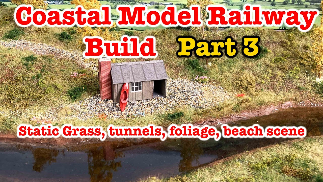 Building a Coastal 00 gauge Layout | Part 3 | Static Grass, tunnels ...