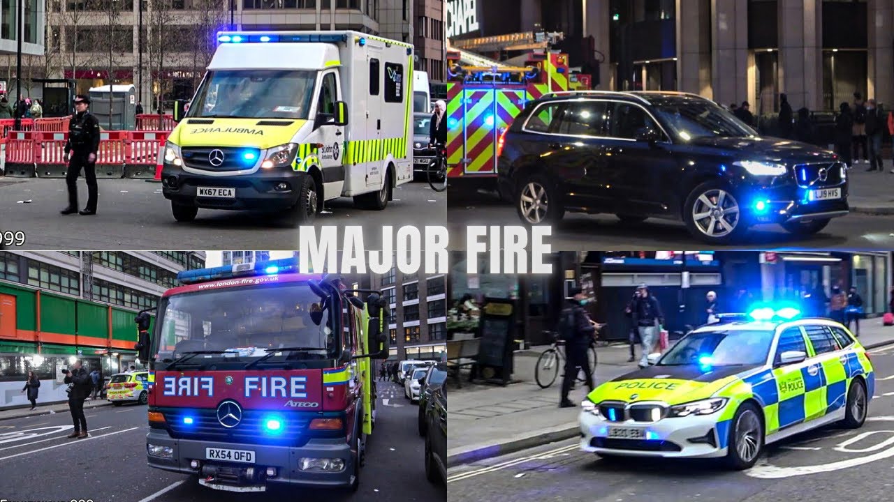 *MAJOR FIRE IN LONDON* Emergency services responding to a blaze in ...