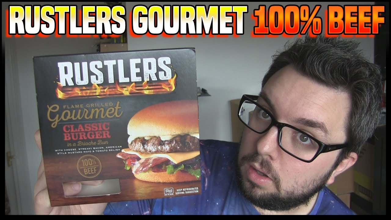 Rustlers Gourmet (100% Beef) Classic Burger Review - YouTube