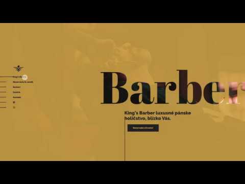 Barber shop website prototype - YouTube