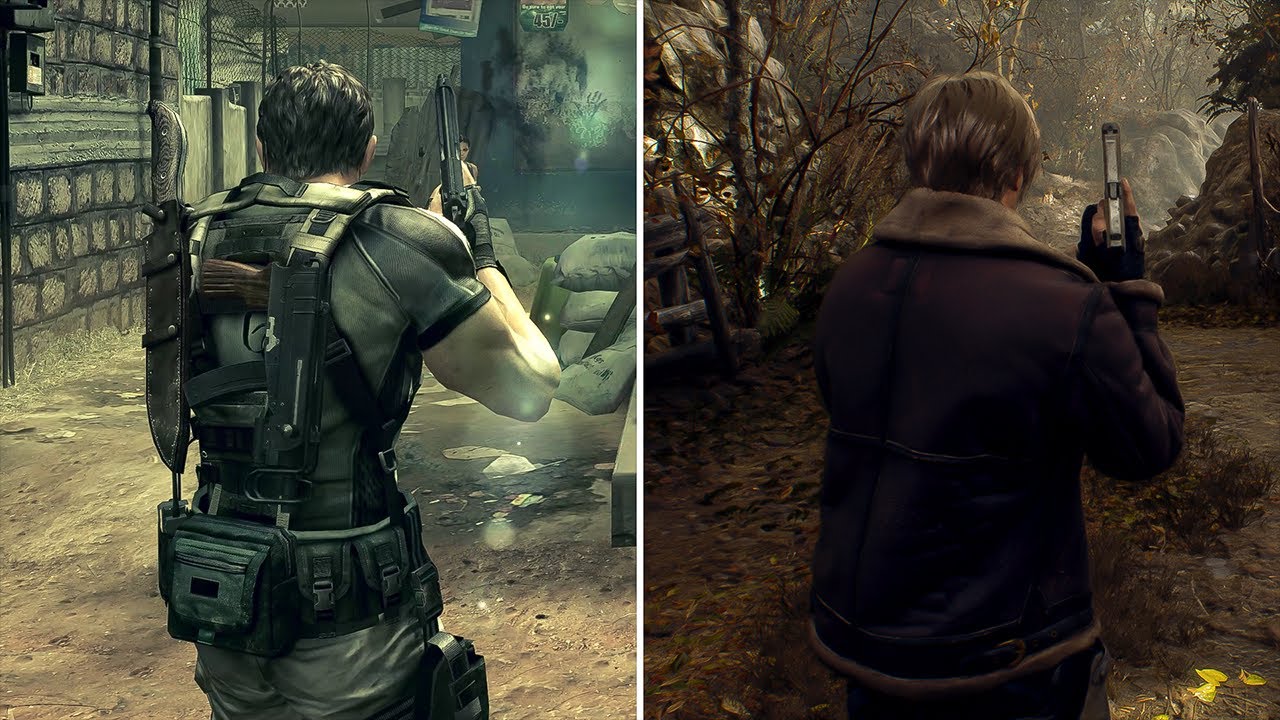 Resident Evil 4 Remake vs Resident Evil 5 Comparison - YouTube